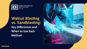 Walnut Blasting vs. Sandblasting | Kramer Industries Inc